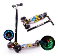China 3 Wheel Baby Foot Scooter Print Graffiti Kids Kick Scooter for Child Outdoor Sports Riding for sale