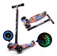 China 3 Wheel Baby Foot Scooter Print Graffiti Kids Kick Scooter for Child Outdoor Sports Riding for sale