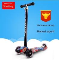 China Boy Girl Kids Toys Foldable Three Wheels Scooter for Children Riding Push Toddler for sale