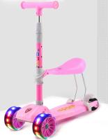 China 1-8 Years Age Children Scooter 3 Wheel Kick Adjustable Height Foldable with Flash Wheels for sale