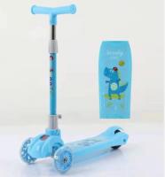 China Foldable Children Scooter Three Wheel Scooter Safety Scooter for Boys 1 4 5 7 8 Year Old for sale