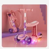 China Foldable and Light Emitting Ride On Kids Scooter in Europe Warehouse with Seat Included for sale