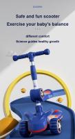 China Foldable Children's Three-wheeled Scooter with Lights On Wheels Plastic Kick Scooter for sale