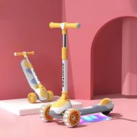 China Foldable Children Kick Scooter with Music and Light Category Children Foldable Ride for sale