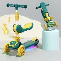 China Sell Small 3 Wheel Baby Toy Kid Scooter with Adjustable Height and PU Flashing Wheels for sale