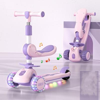 China Foldable Children Scooter for 1-8 Years Old Multi-functional 3 in 1 Pedal Scooter for sale