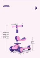 China Foldable Children Scooter for 1-8 Years Old Multi-functional 3 in 1 Pedal Scooter for sale