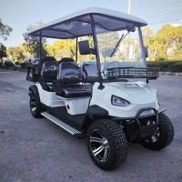 China Tour Bus Golf Cart Cover with Front LED Headlight and Front Disc Rear Drum Brake System for sale