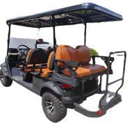China Electric UTV Cargo Box Tour Bus with Front Disc and Rear Drum Brake System Seats 5-6 for sale