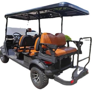 China Electric UTV Cargo Box Tour Bus with Front Disc and Rear Drum Brake System Seats 5-6 for sale