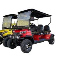 China CE Rear View Mirror Battery Powered Golf Carts with Front Disc Rear Drum Brake System for sale