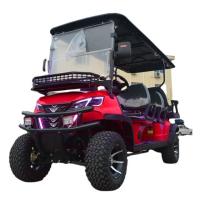 China CE Rear View Mirror Battery Powered Golf Carts with Front Disc Rear Drum Brake System for sale