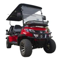 China CE Rear View Mirror Battery Powered Golf Carts with Front Disc Rear Drum Brake System for sale