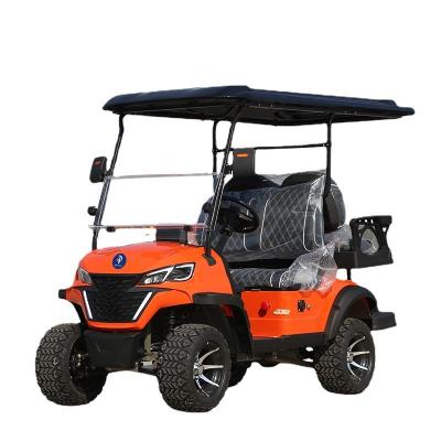 China Li-ion Battery Electric Golf Car for GCC Market Front Disc Rear Drum Brake System for sale