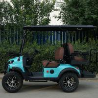 China 70-90km Driving Mileage 4 Seater GCC Electric Golf Cart with Trolley and Tires for sale