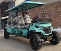 China 48V/72V Lithium Battery 8-Seater Electric Golf Carts for Sightseeing Bus Car Accessories for sale