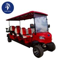 China 8-Seater Electric Golf Carts with 48V/72V Lithium Battery and Front Disc Rear Drum Brake System for sale