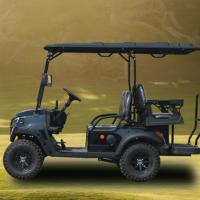 China Affordable Electric Golf Carts Front LED Headlight 4-Seater Curb Weight 400-500kg for sale