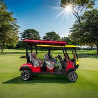China 6-Seater Golf Cart with 48V72V Lithium Battery and Minimum Grand Clearance of 150-200mm for sale