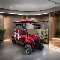 China 6-Seater Golf Cart with 48V72V Lithium Battery and Minimum Grand Clearance of 150-200mm for sale