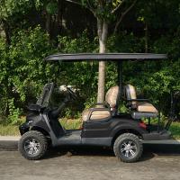 China 4x4 Golf Cart with Folded Back Seat and Front LED Headlight Materials from Lake Horse for sale