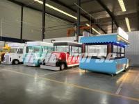 China Food kiosk double decker bus dining car for street view and internet celebrity check-in for sale