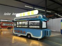 China Retro Style Food Truck for Fried Skewers Barbecue and Snacks Multifunctional Cart for sale