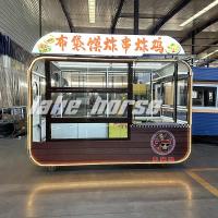 China Retro Style Food Truck for Fried Skewers Barbecue and Snacks Multifunctional Cart for sale