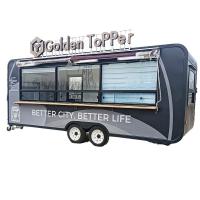 China Mobile Four Wheel Ice Powder Meal Cart Stall for Food Kiosk Customized Night Market for sale