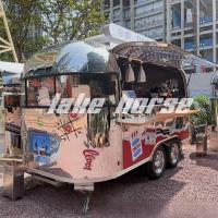 China 4.2m Long Stainless Steel Dining Car for Seaside Scenic Spots and Commercial Streets for sale