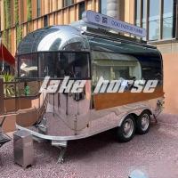 China 4.2m Long Stainless Steel Dining Car for Seaside Scenic Spots and Commercial Streets for sale