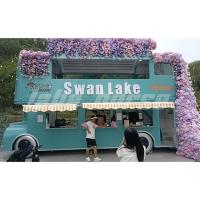 China Mobile Coffee Shop Double Decker Bus Dining Car for Internet Celebrity Sightseeing for sale