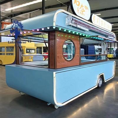 China Convenient RV Snack Cart with Retro Design 4.2m L *2m W *2.3m H Machine Size for sale