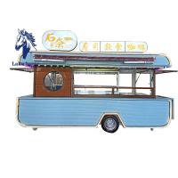 China Convenient RV Snack Cart with Retro Design 4.2m L *2m W *2.3m H Machine Size for sale