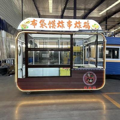 China OEM Mobile Snack Truck Stainless Steel Hot Dog Cart with CE Certification for sale