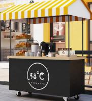 China Stainless Steel Mobile Food Cart CE Certified Mobile Snack Truck with Hot Dog Cart for sale