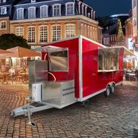 China USA Area 2024 Mobile Kitchen Vending Food Trailer in Miami Fully Equipped for Hot Dog for sale