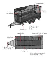 China USA Area 2024 Mobile Kitchen Vending Food Trailer in Miami Fully Equipped for Hot Dog for sale