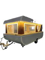 China CE ISO Certified Mobile Snack Food Vending Push Cart for Street Food Candy Truck for sale