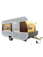 China CE ISO Certified Mobile Snack Food Vending Push Cart for Street Food Candy Truck for sale