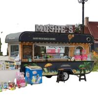 China CE ISO Certified Mobile Snack Food Vending Push Cart for Street Food Candy Truck for sale