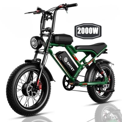 China Hydraulic Brake Iron Frame 2000w Fat Tire Beach Cruiser E-Bike for All-Terrain Riding for sale