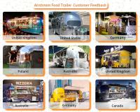 China Mobile Food Trailer Stainless Steel Fast Street Kitchen Concession Truck with CE DOT for sale