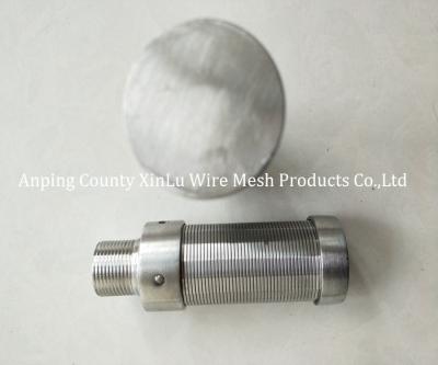 China Stainless Steel 304 316L Johnson Filter Nozzle Resin Trap 40-70mm Screen Length for sale