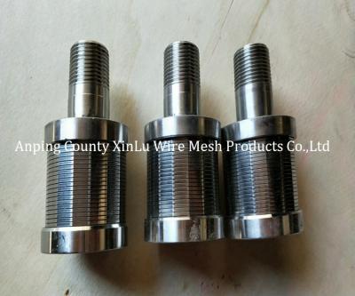 China Stainless Steel Resin Trap Strainer Filter Screen Nozzle 0.2-0.25mm Slot 40-70mm for sale