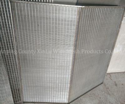 China Wire Wrapped Sieve Bend Screen Panel 0.4-3m Width 2.5x4mm Support Wire for Filtration for sale