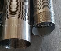 China Vee Wire Wrapped Johnson Screen Mesh 304 316 Stainless Steel 1.0mm Slot Water Well Filtration for sale