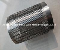 China Stainless Steel 2205 Wedge Wire Screen Tube 219mm OD Johnson Water Well Screen Pipe for sale