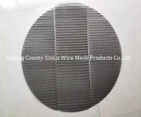 China Wedge Wire Wrapped Flat Panel Johnson Screen Mesh SS304 0.5mm Slot for Petrochemical Filtration for sale