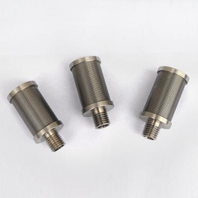 China Stainless Steel Wedge Wire Screen Nozzle Single Tube Type 0.25-0.5mm Slot for Water Filtration for sale